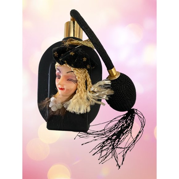 Bath & Body | Perfume Bottle Atomizer Art Deco Style 3 D Lady Black ...